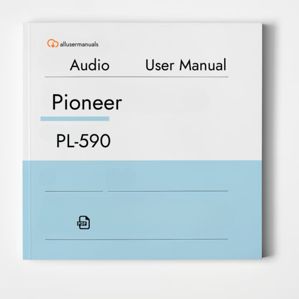 Pioneer Audio Equipment PL-590 Manual Download