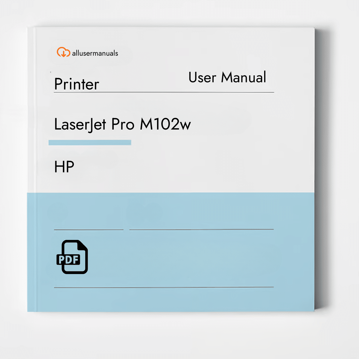 HP Printer LaserJet Pro M102w Manual Download