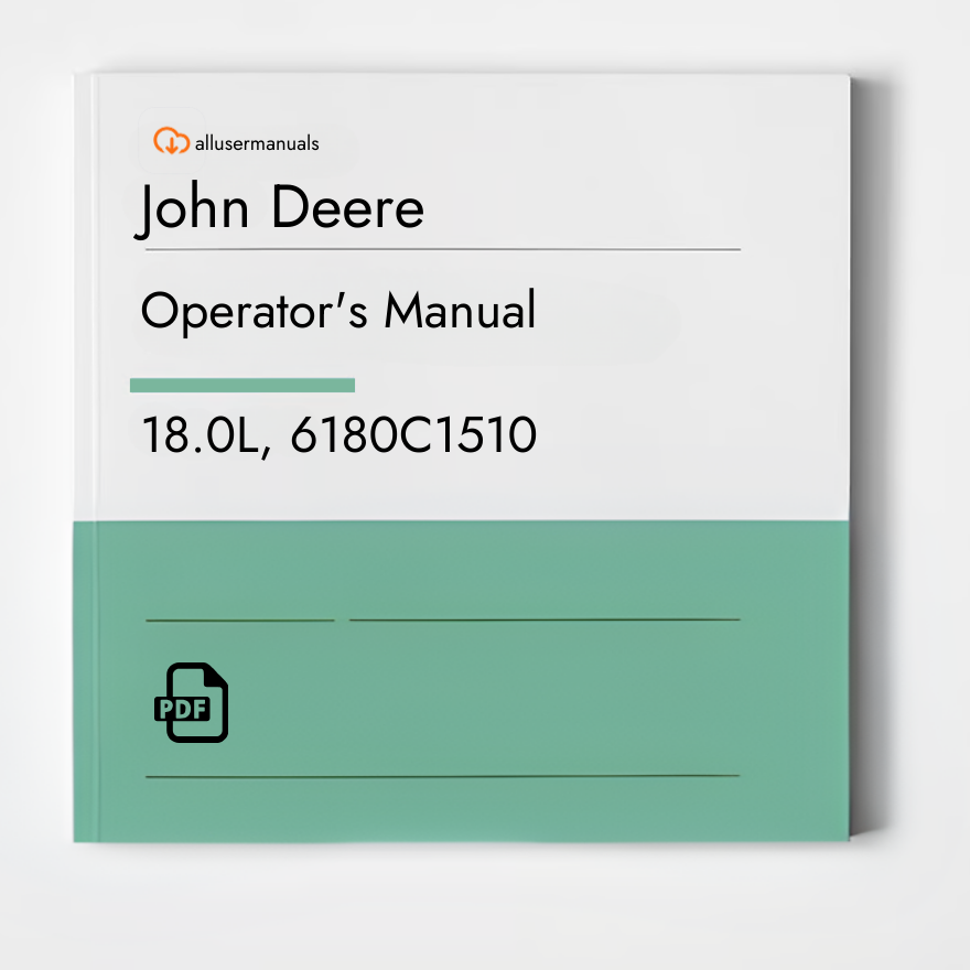 John Deere Engines 6180C1510 Manual - allusermanuals.com